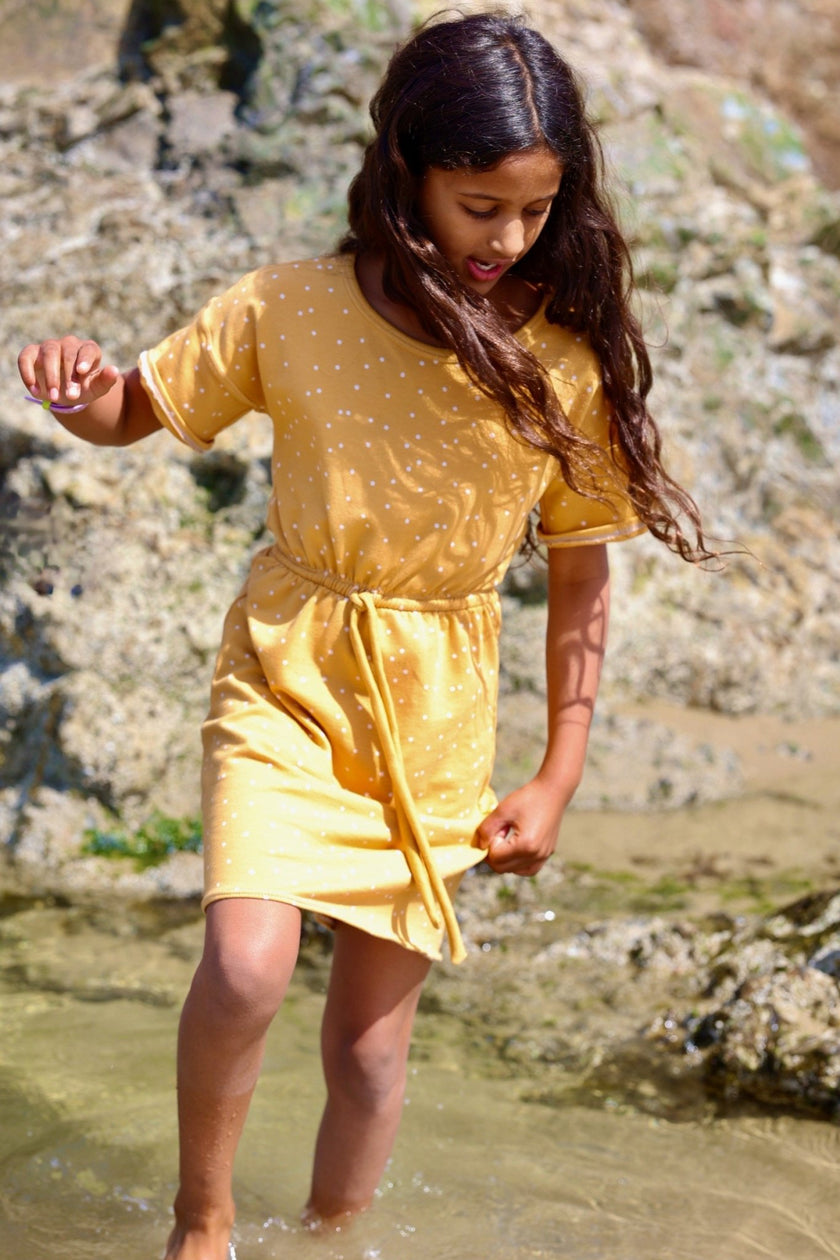 Kids Drawstring Dress – Lowland Kids