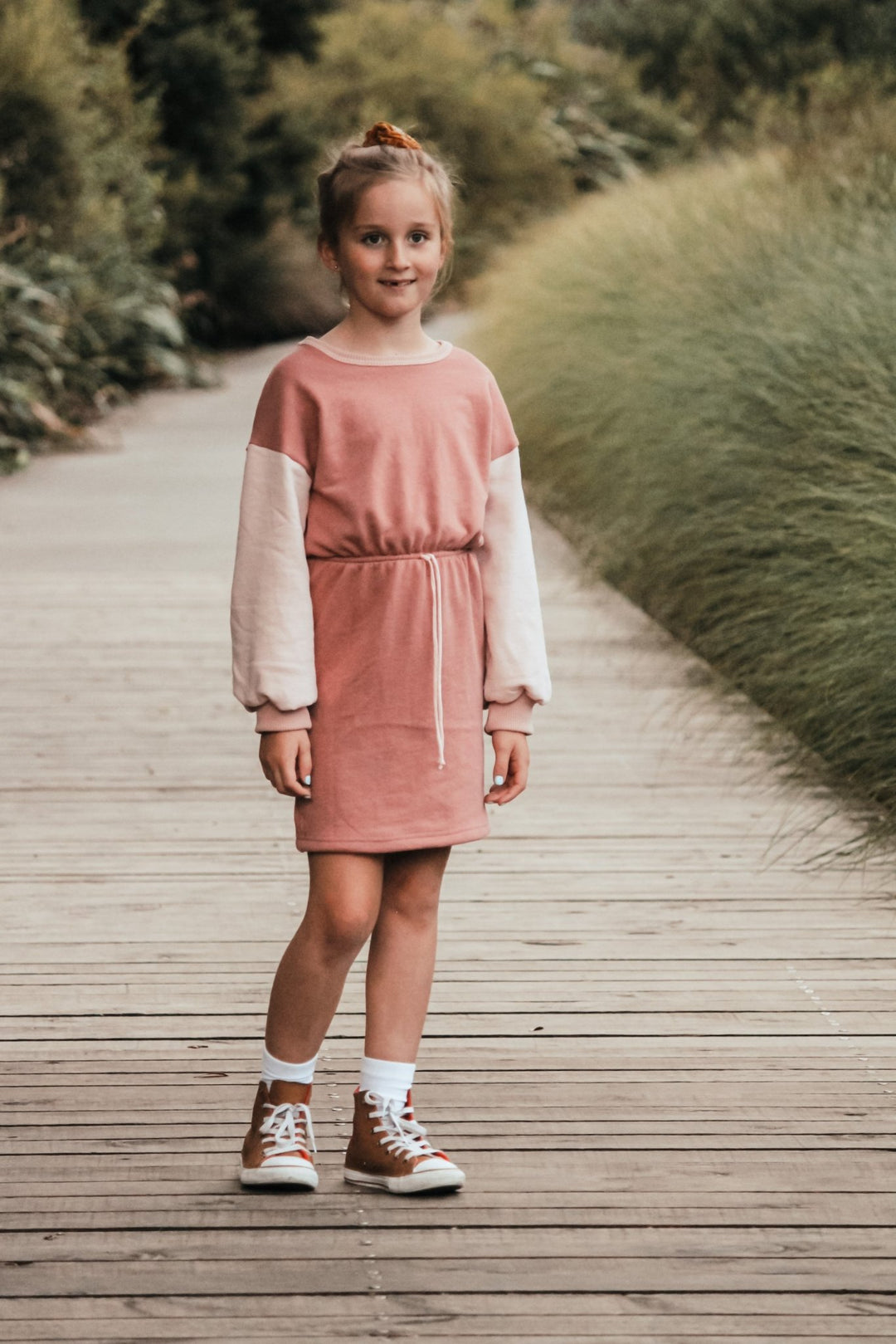 Kids Drawstring Dress – Lowland Kids