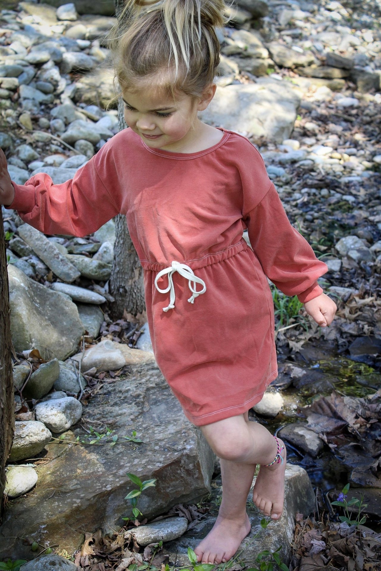 Kids Drawstring Dress – Lowland Kids